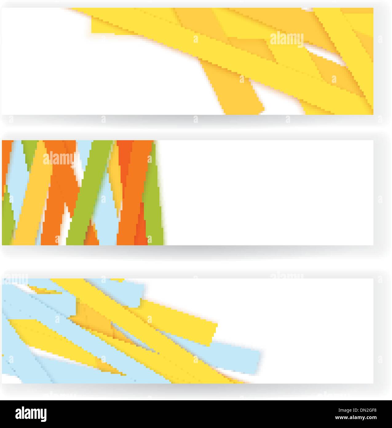 Shredded colorful paper banners vector Stock Vector Image & Art - Alamy