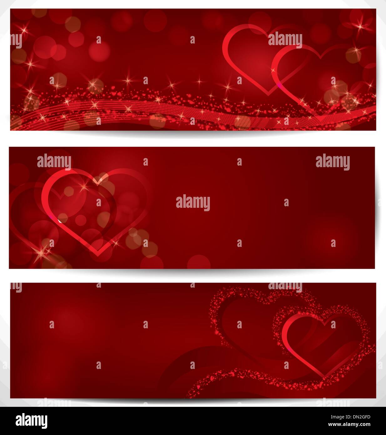 Abstract wave hearts Stock Vector Images - Alamy