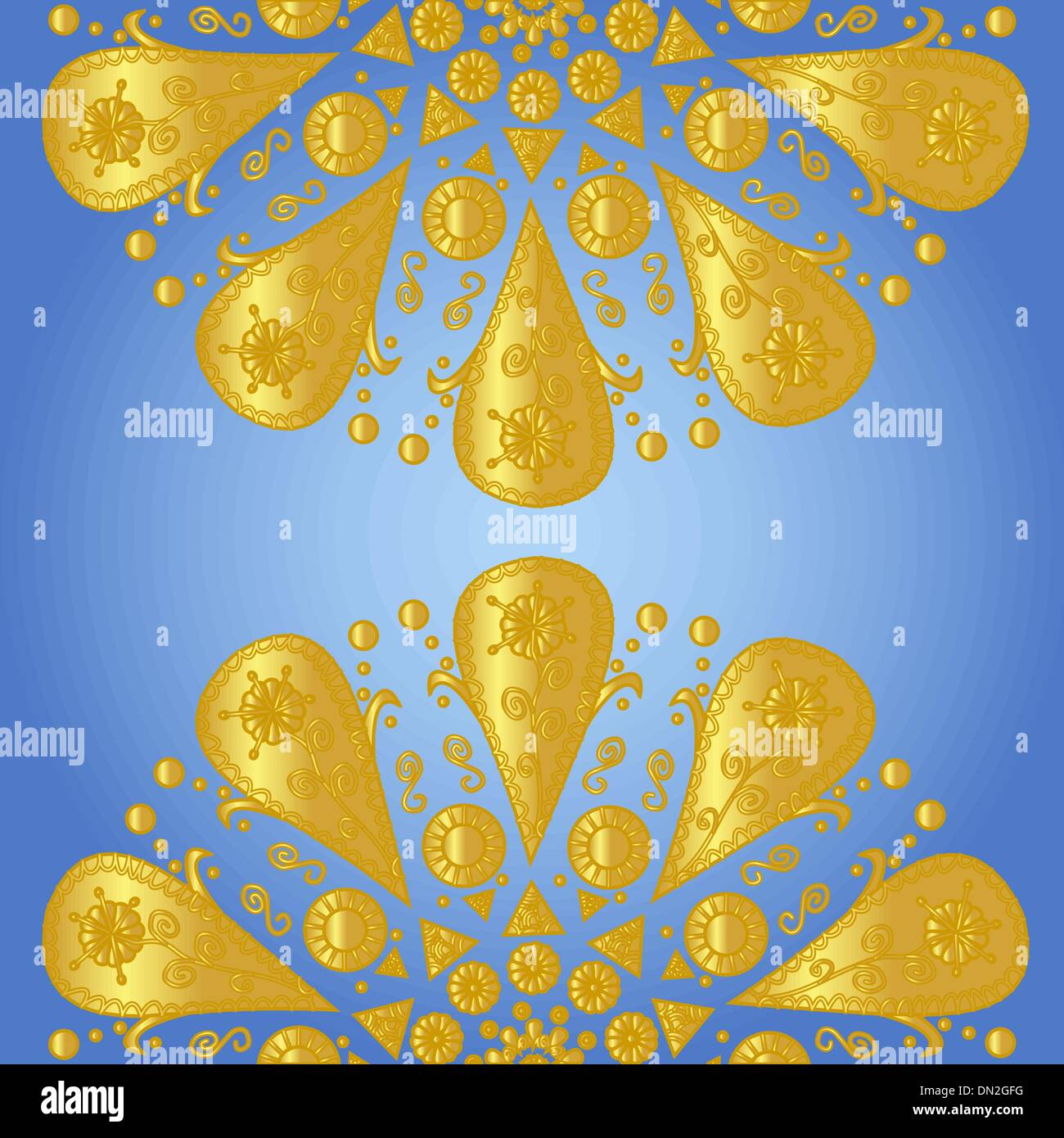 Abstract blue ornamental background Stock Vector Images - Alamy