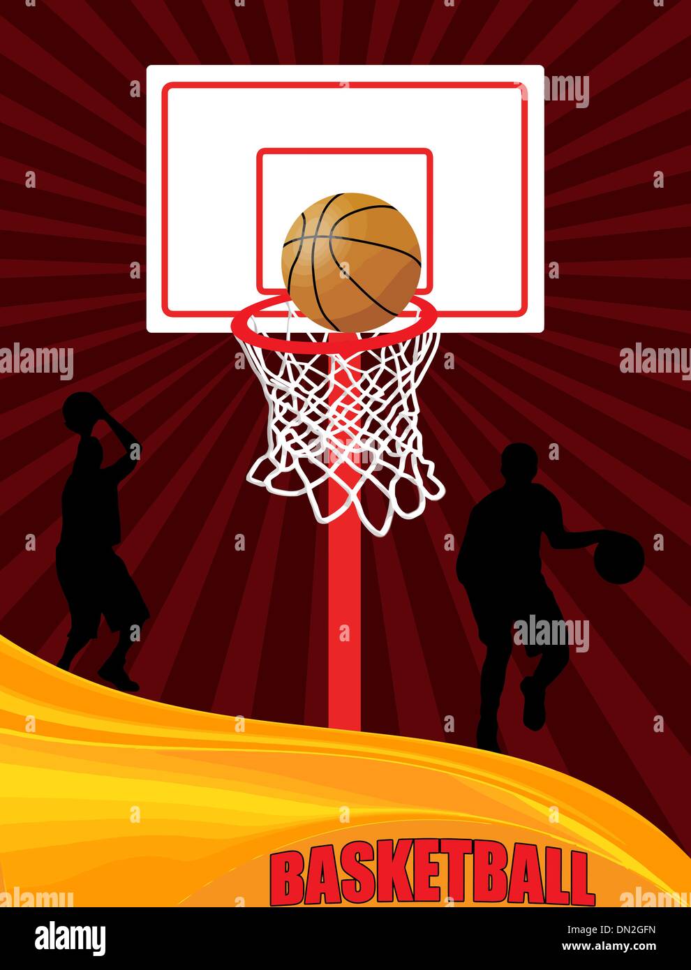 Basketball Advertising poster Stock Vector Image & Art - Alamy