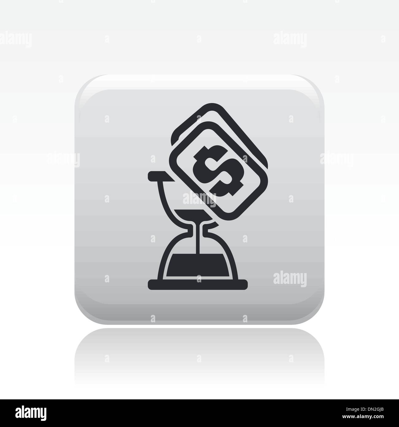 Vector illustration of single time money icon Stock Vector Image & Art ...