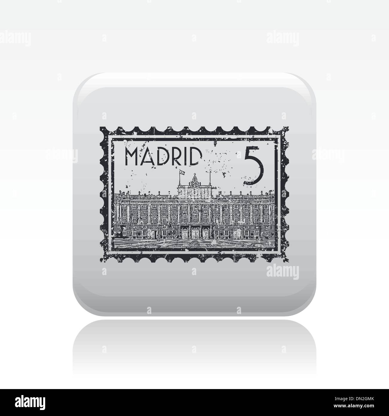 Vector illustration of single Madrid icon Stock Vector Image & Art - Alamy