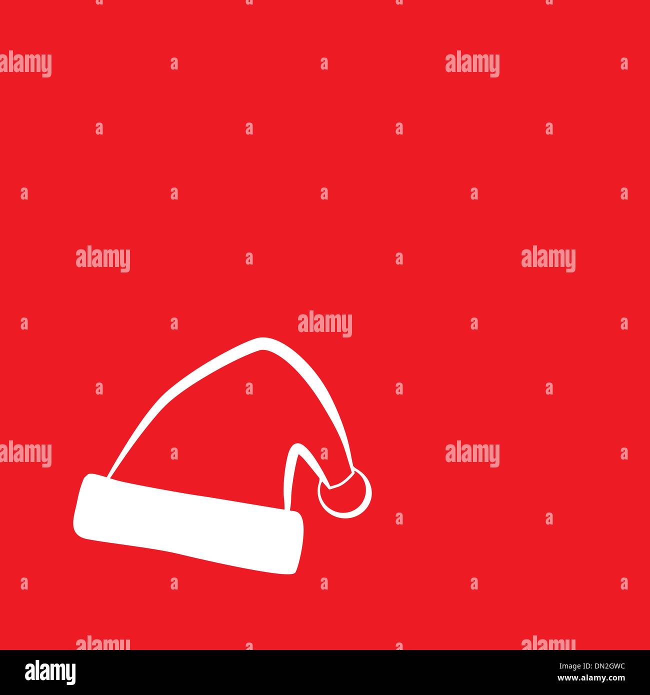Santa Hat Cross Stock Vector Image & Art - Alamy