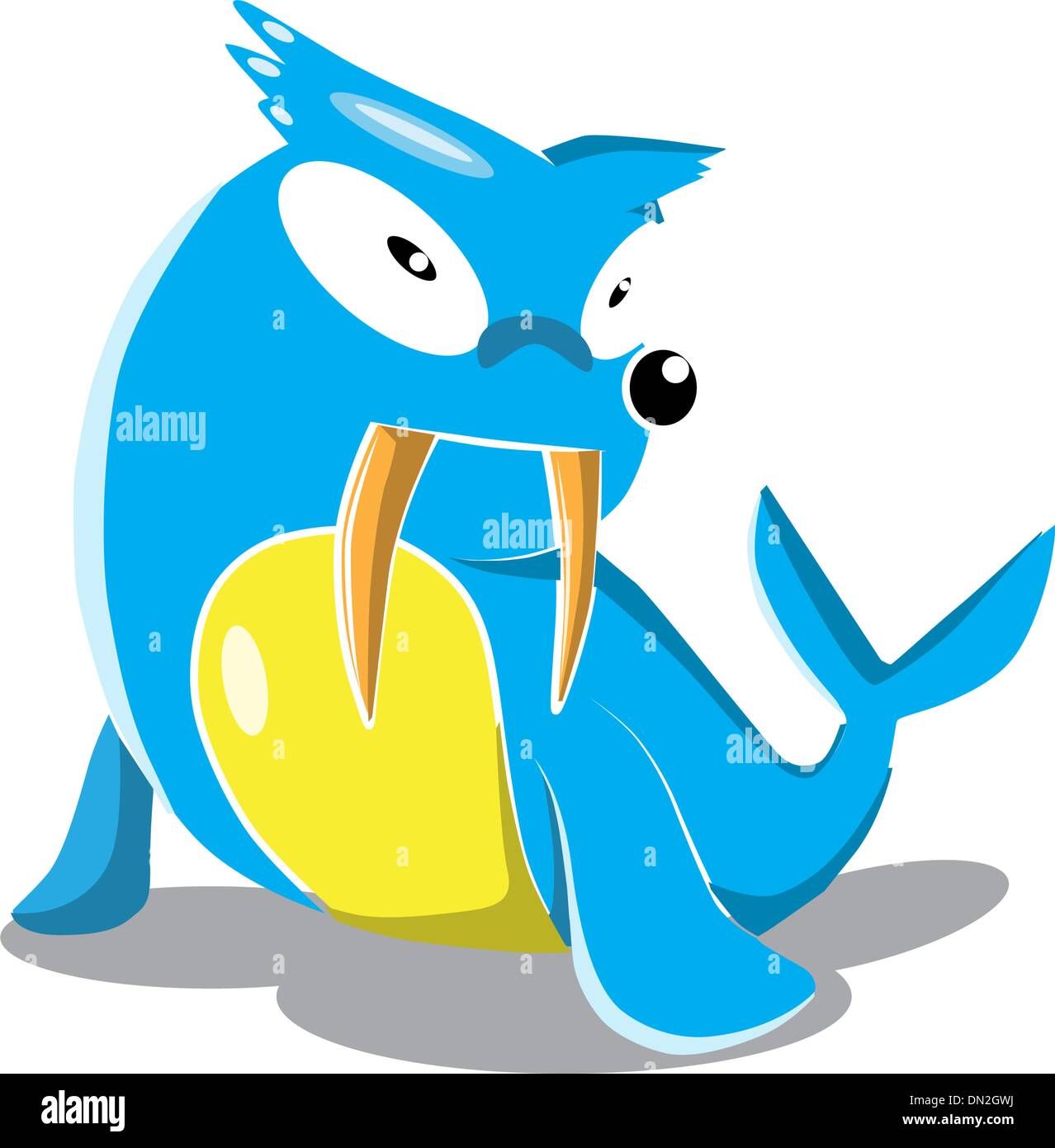 Walrus cartoon hi-res stock photography and images - Alamy