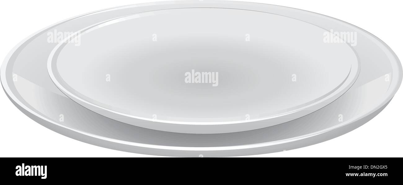 set of dining plates Stock Vector Image & Art - Alamy