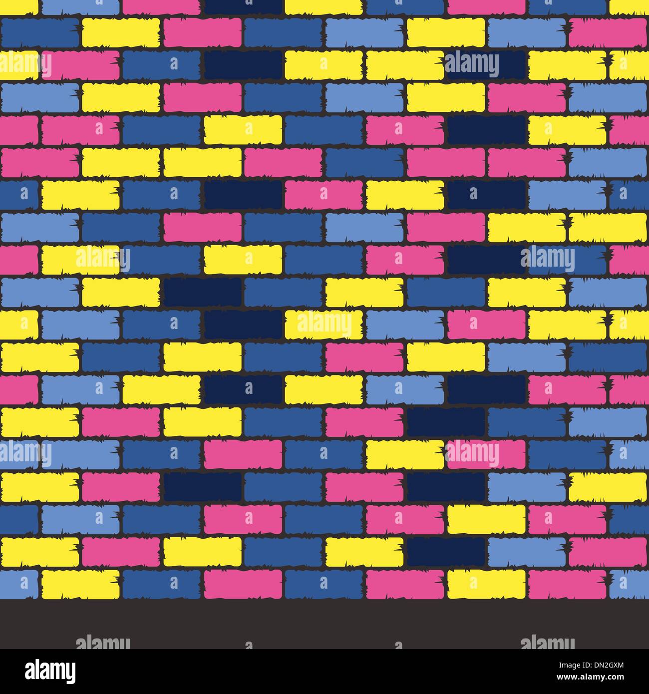 colorful aged bricks Stock Vector Image & Art - Alamy