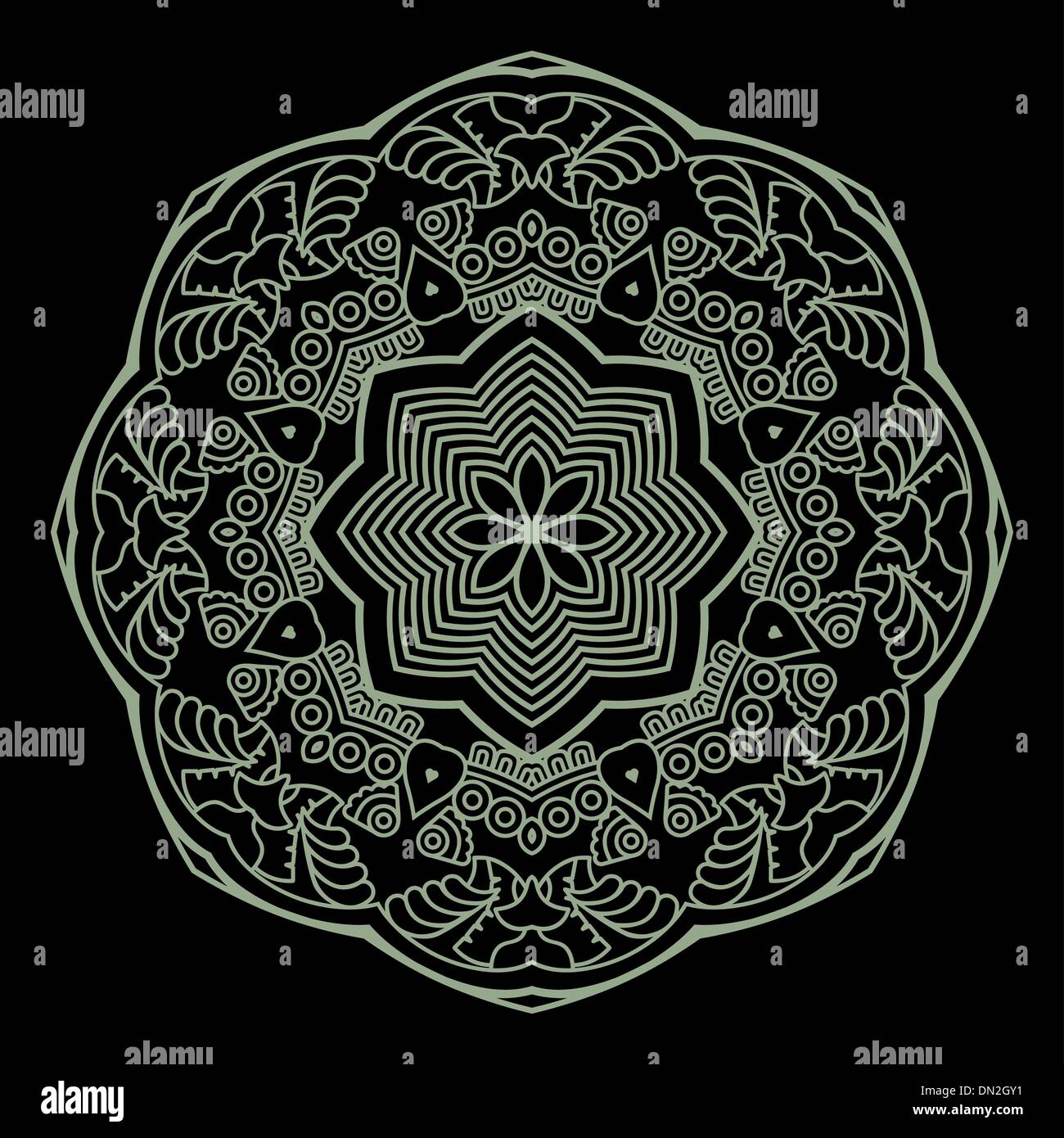 Vector round decorative design element Stock Vector Image & Art - Alamy