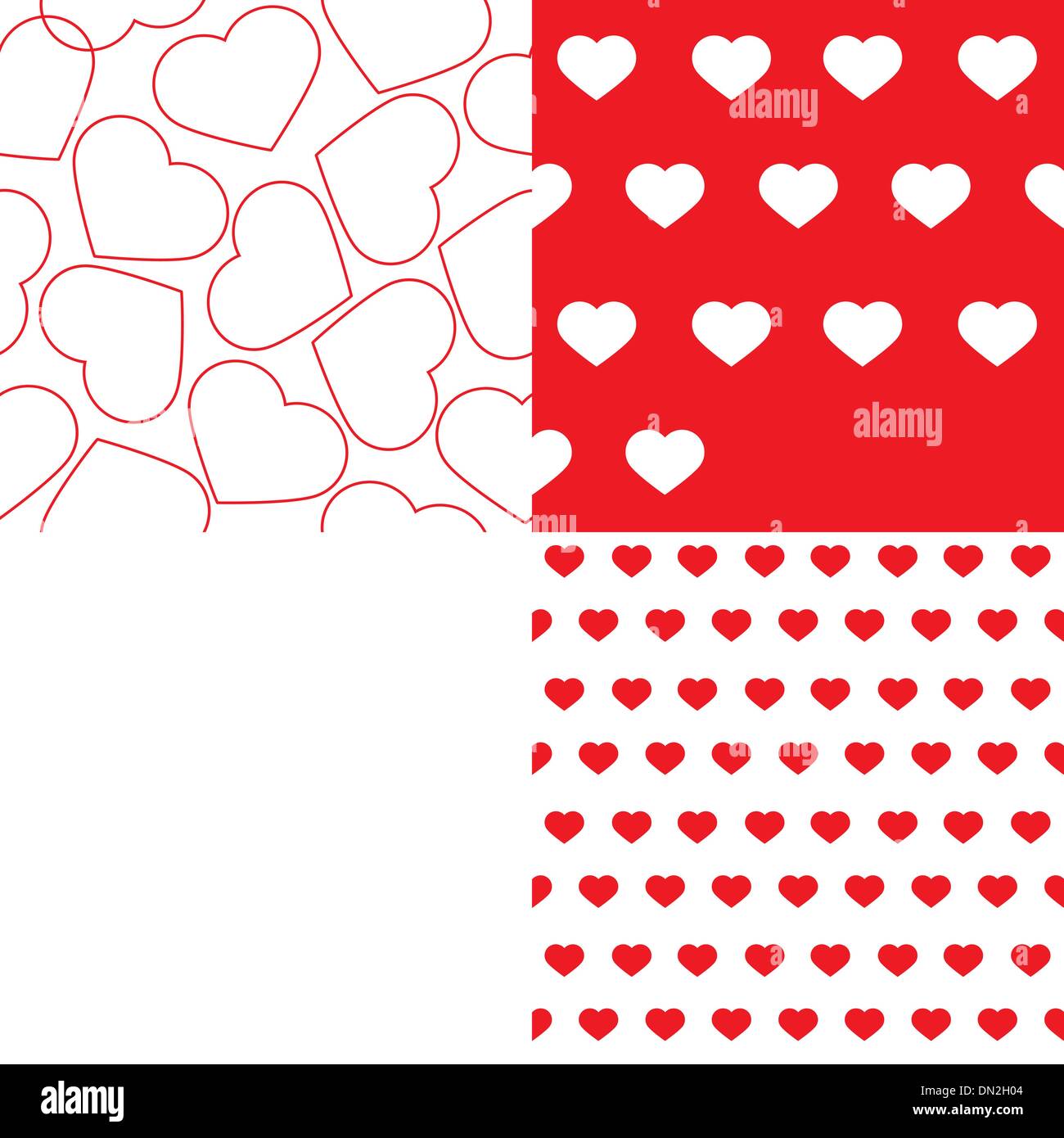 vector seamless pattern of heart Stock Vector Image & Art - Alamy