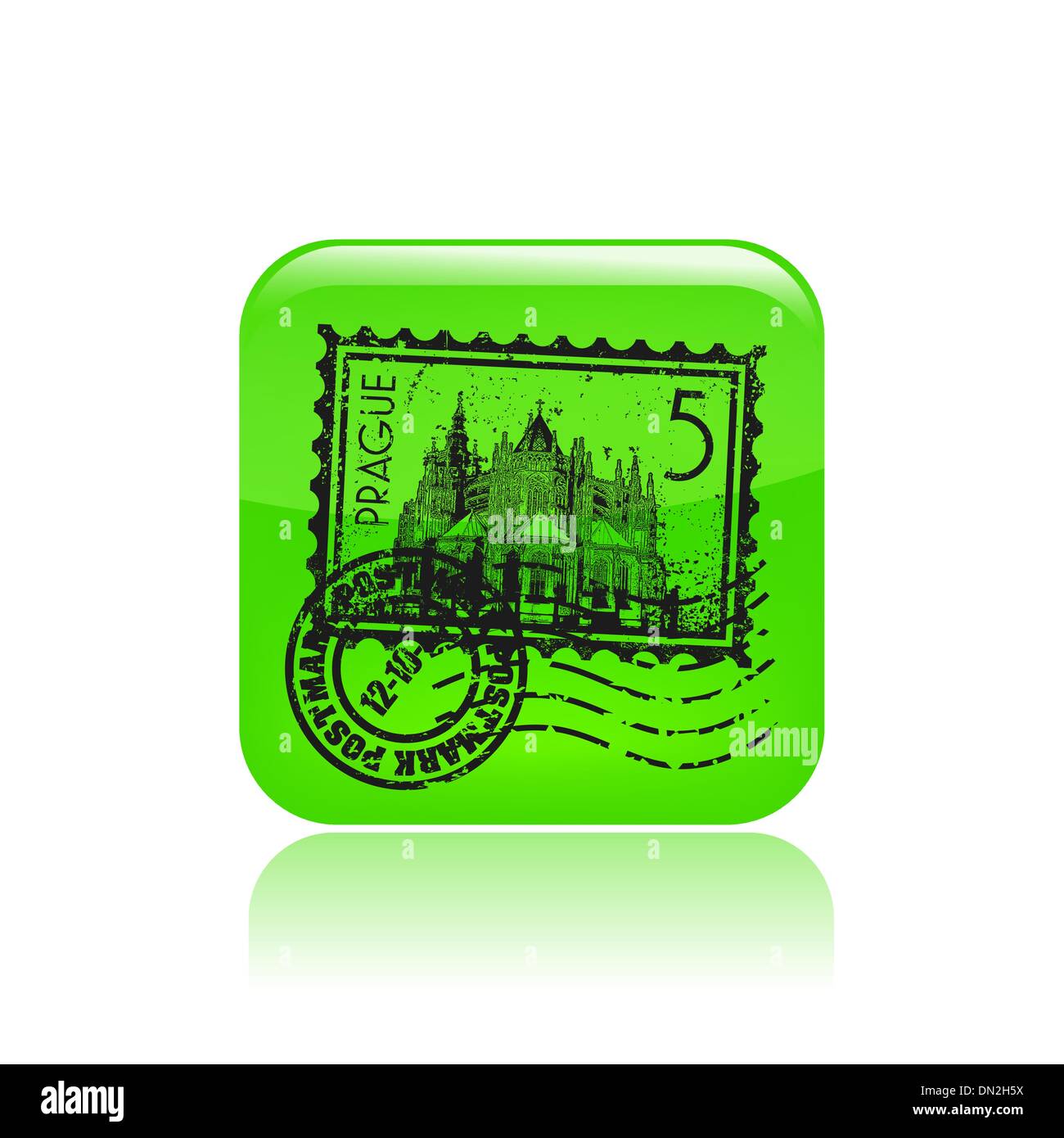 Vector illustration of isolated Prague icon Stock Vector Image & Art ...