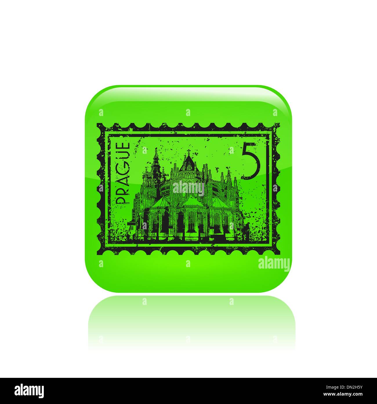 Vector illustration of single Prague icon Stock Vector Image & Art - Alamy
