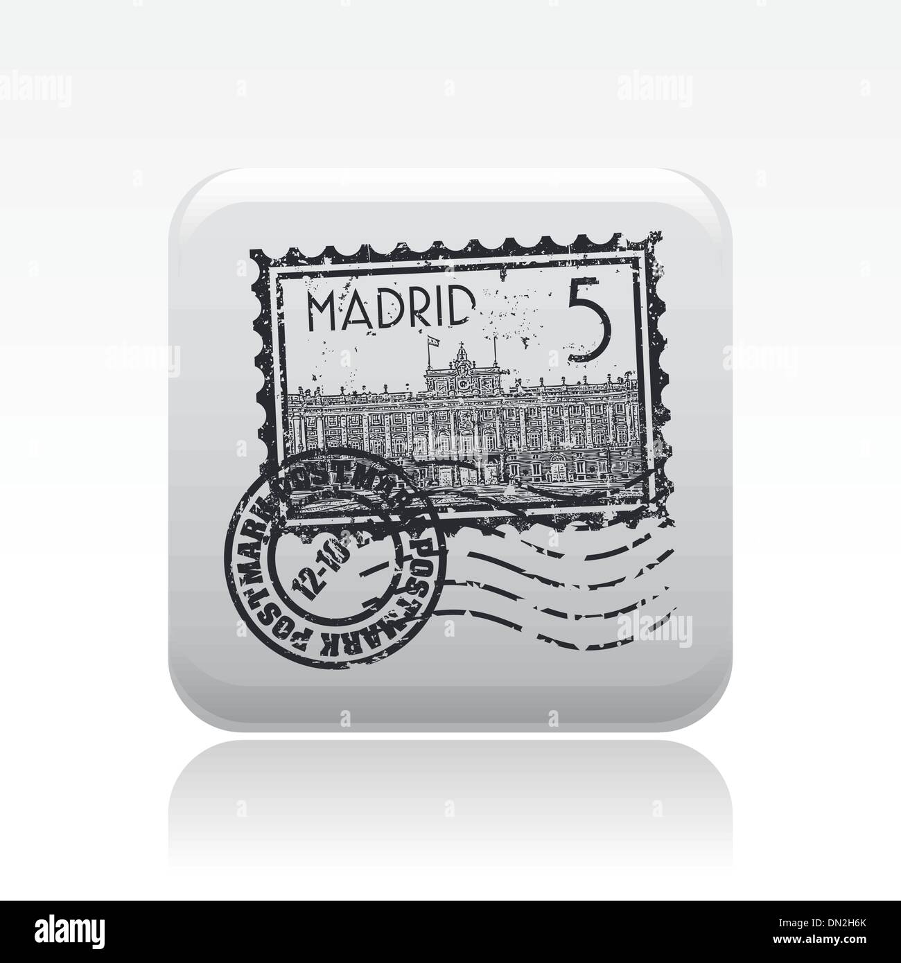 Vector illustration of single Madrid icon Stock Vector Image & Art - Alamy