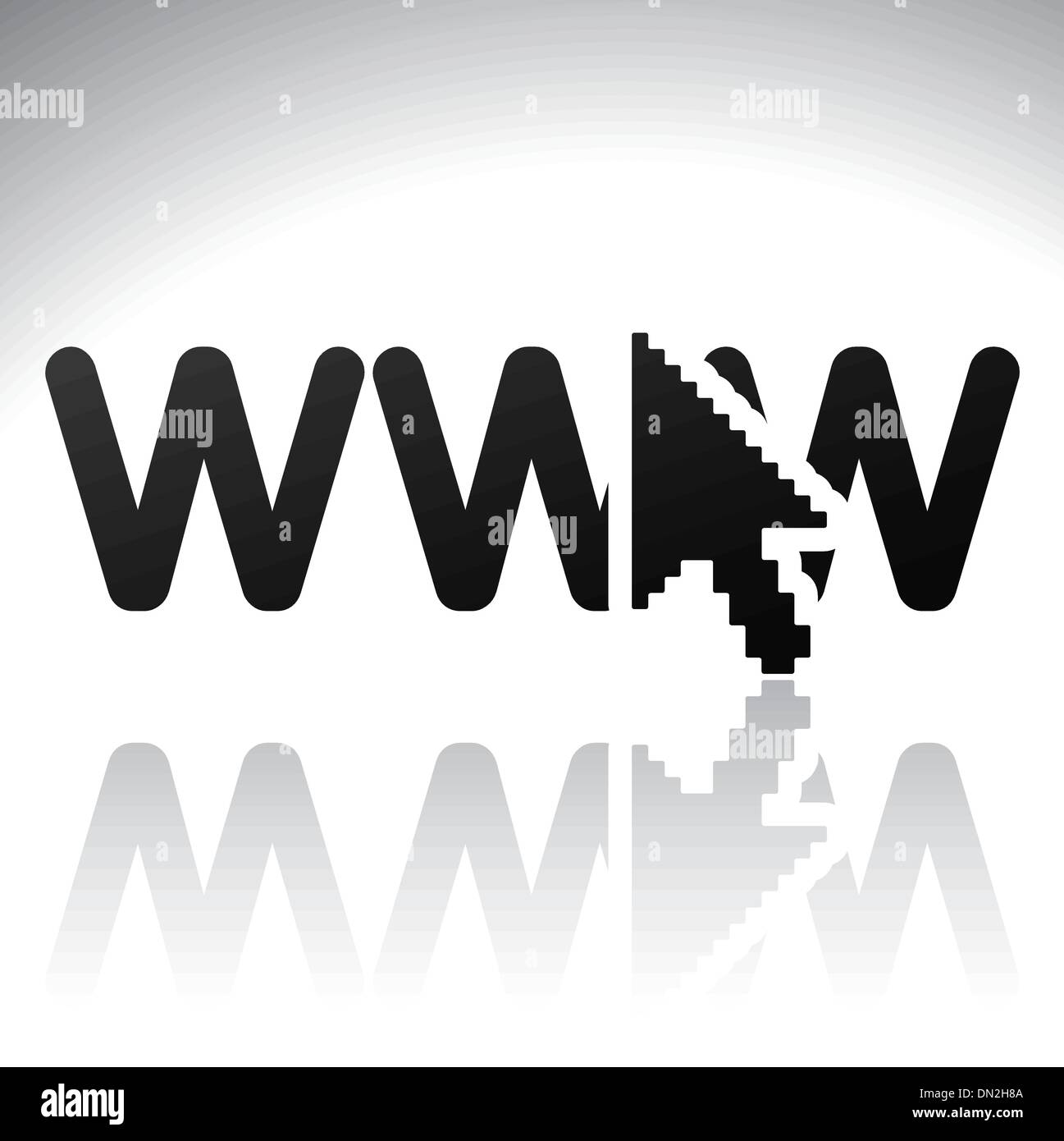 Vector illustration of single isolated web connection icon Stock Vector ...