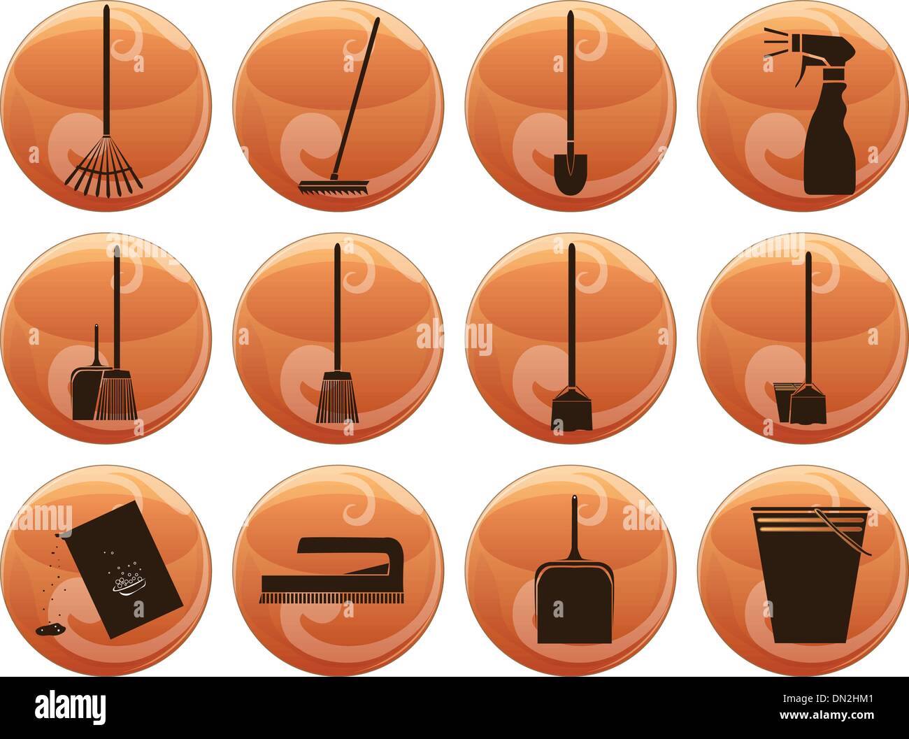 Cleaning icons hi-res stock photography and images - Alamy