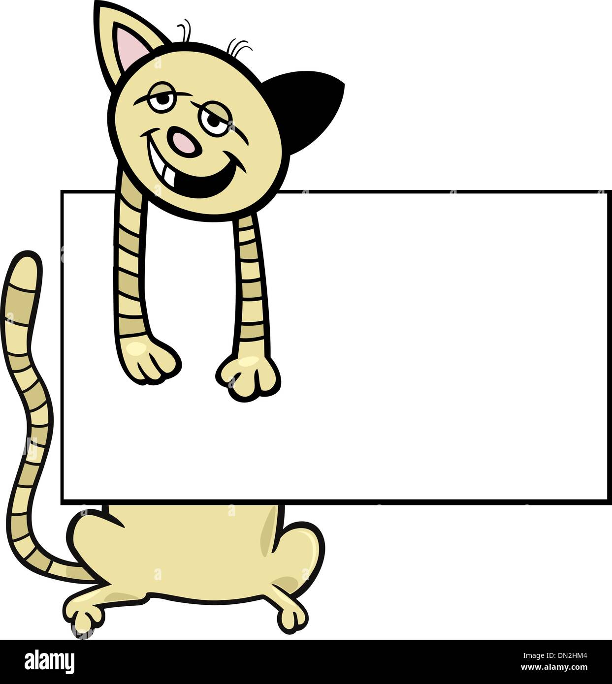 Cartoon cat board card hi-res stock photography and images - Alamy