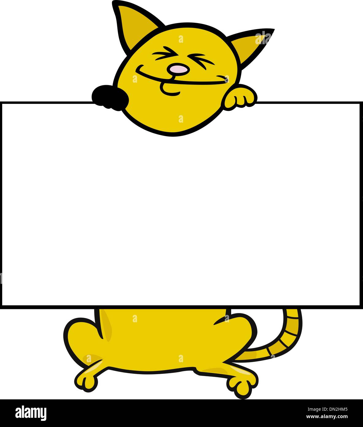 Cartoon cat board card hi-res stock photography and images - Alamy