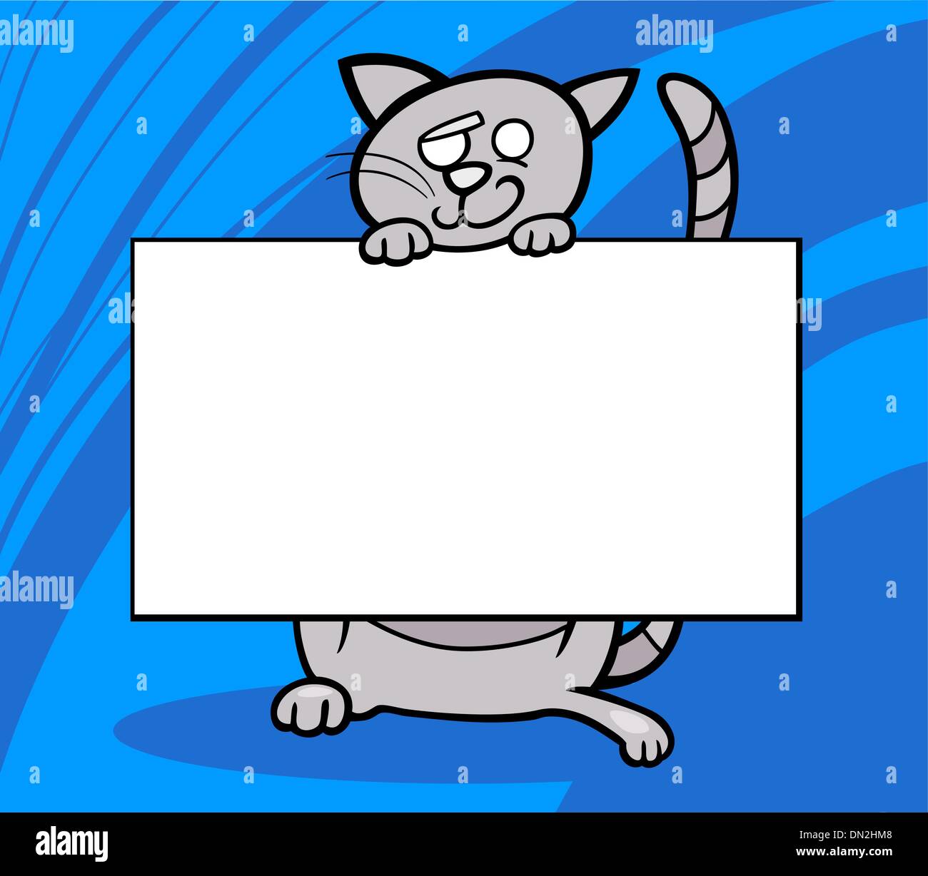 Cartoon cat board card hi-res stock photography and images - Alamy