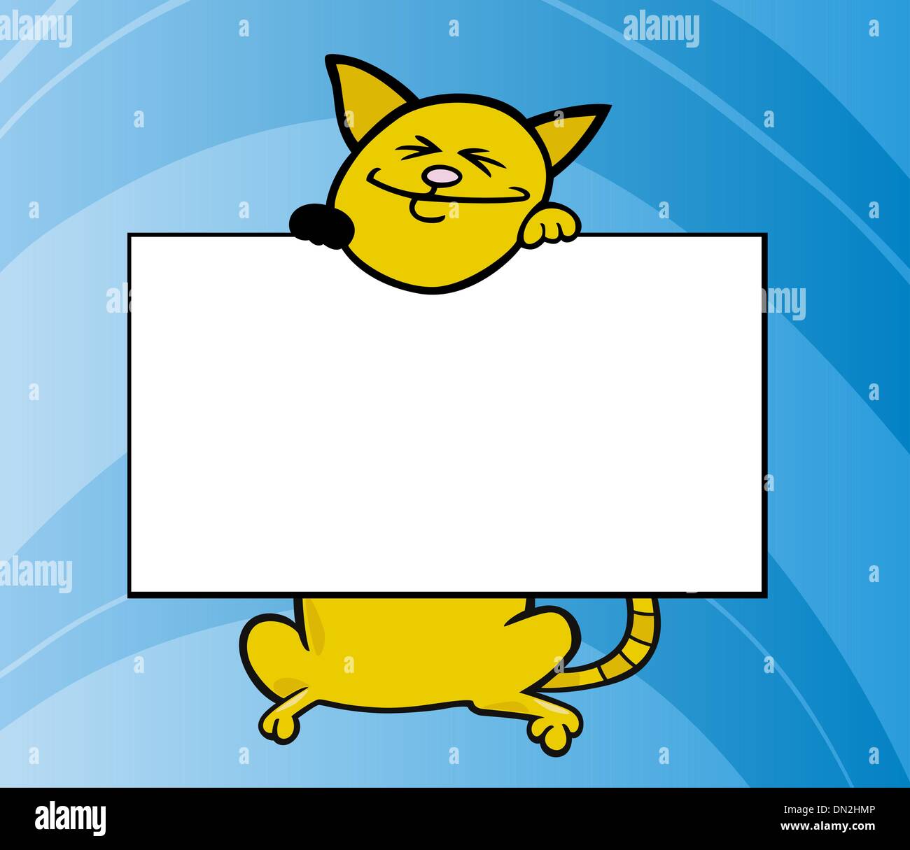Cartoon cat board card hi-res stock photography and images - Alamy