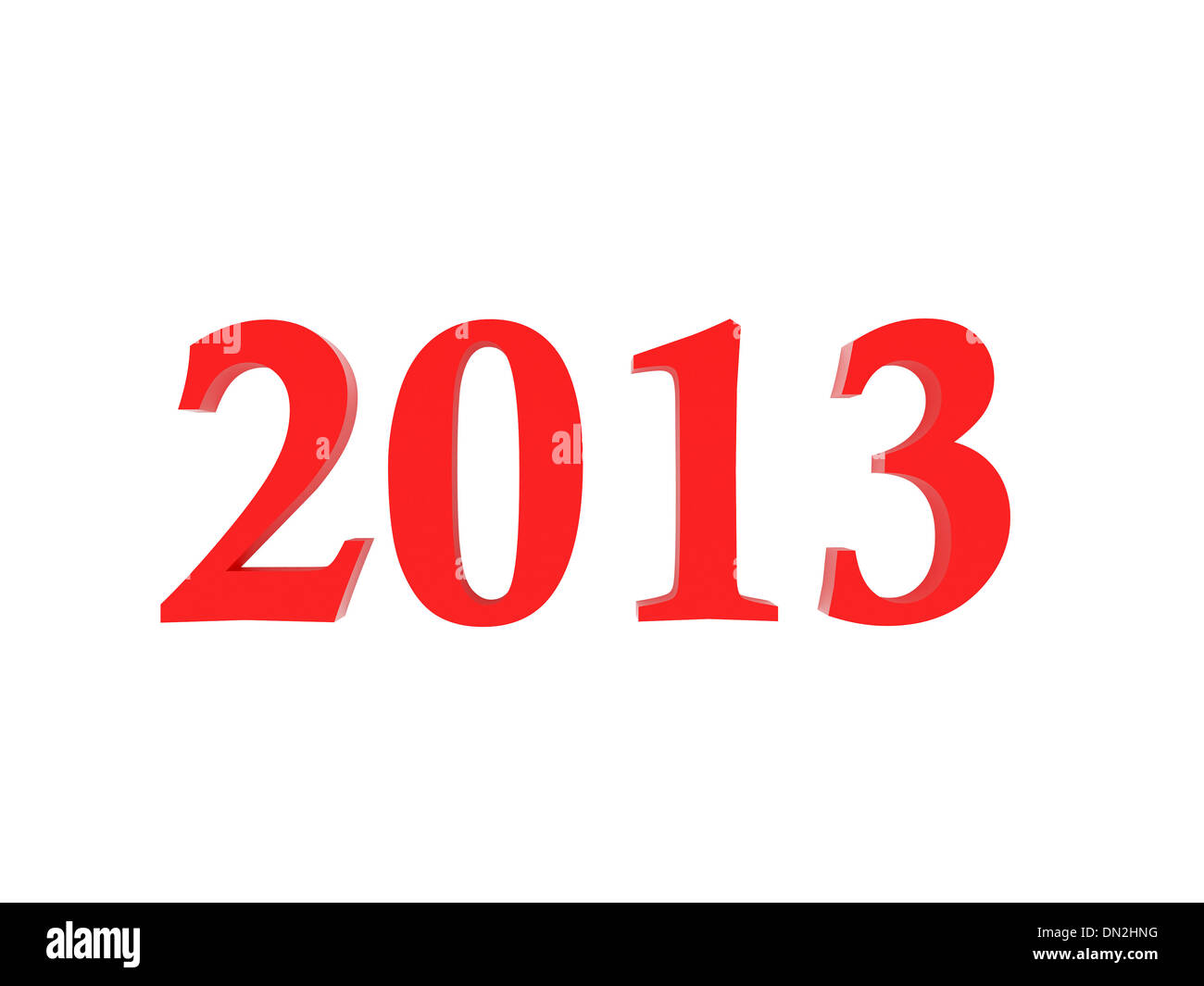 New 2013 year card. High resolution image. 3d rendered illustration ...