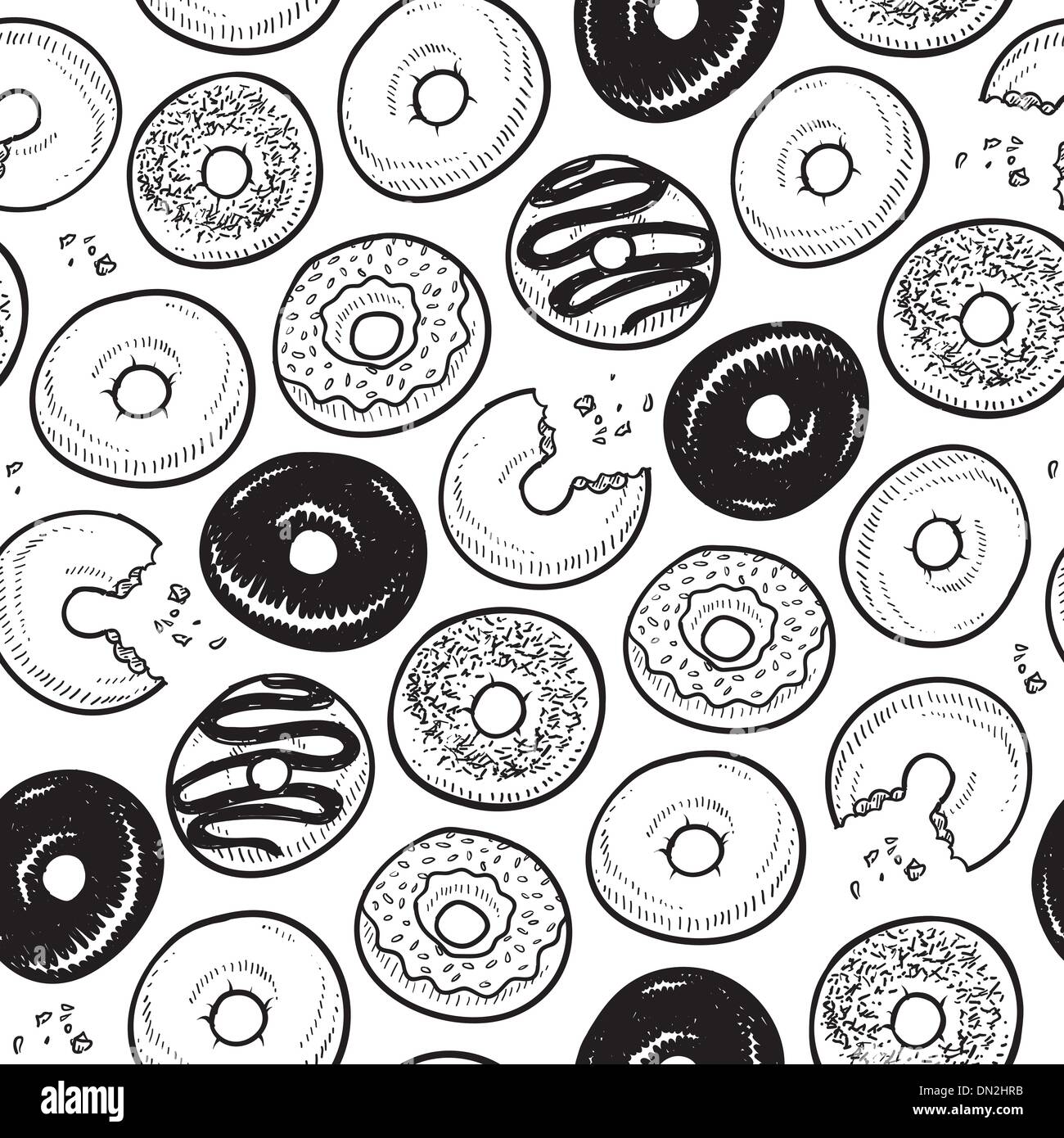 Doughnuts Clipart Black And White Lion