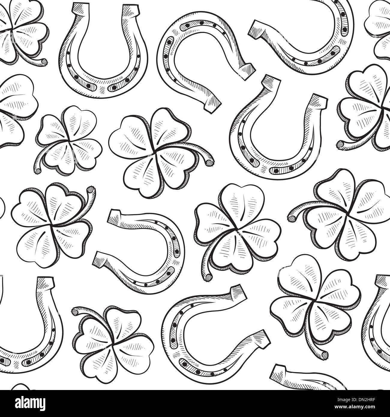 Seamless lucky objects background Stock Vector Image & Art - Alamy