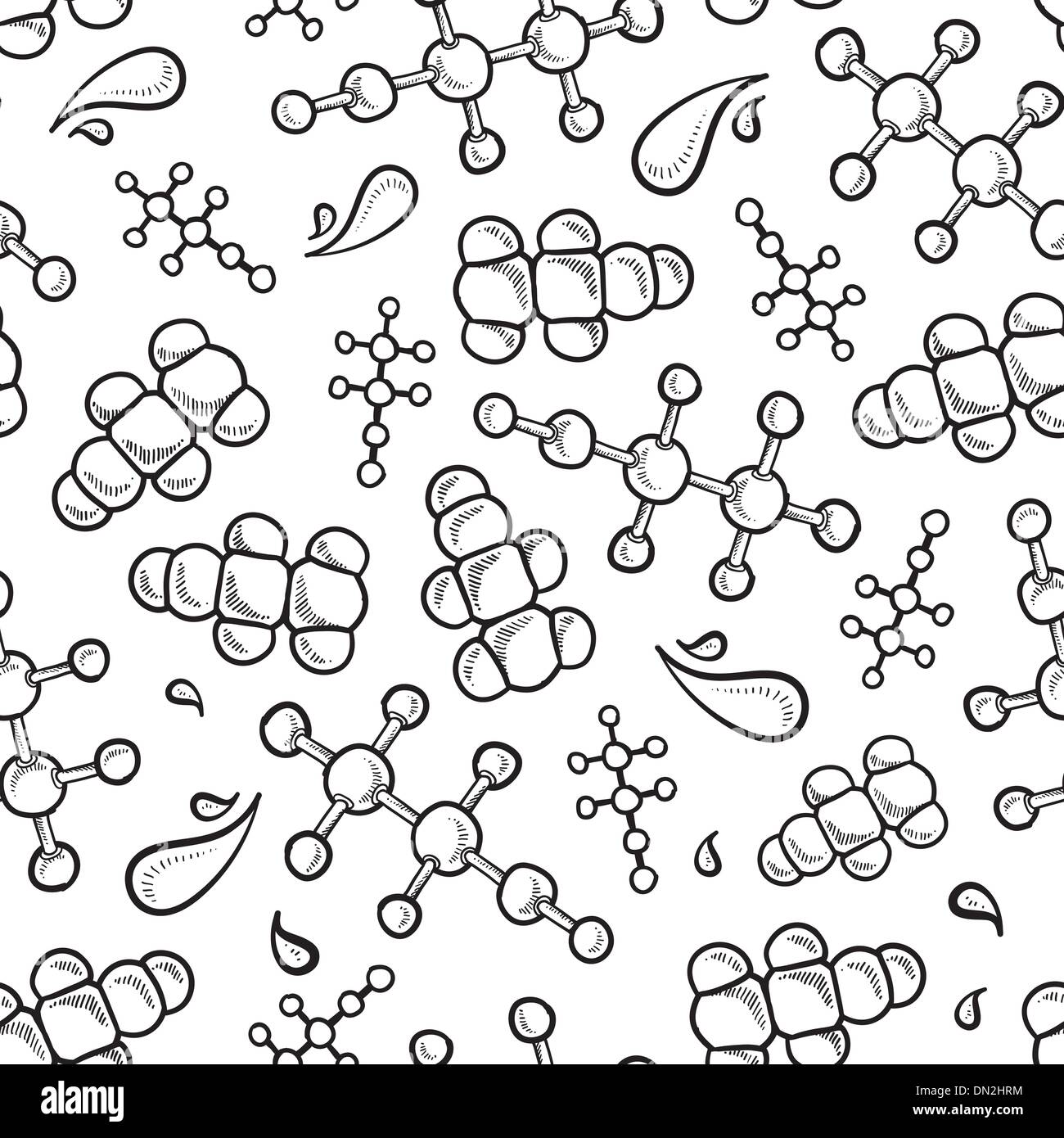 Seamless alcohol molecule science background Stock Vector Image & Art ...