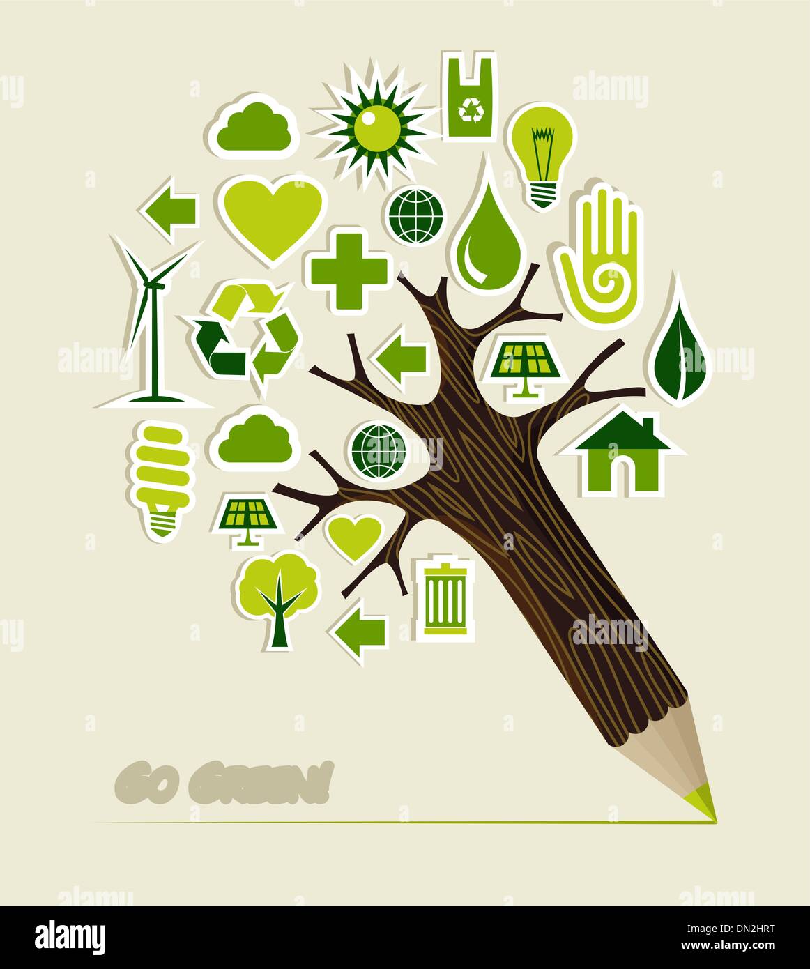 Education icons tree Stock Vector Images - Alamy