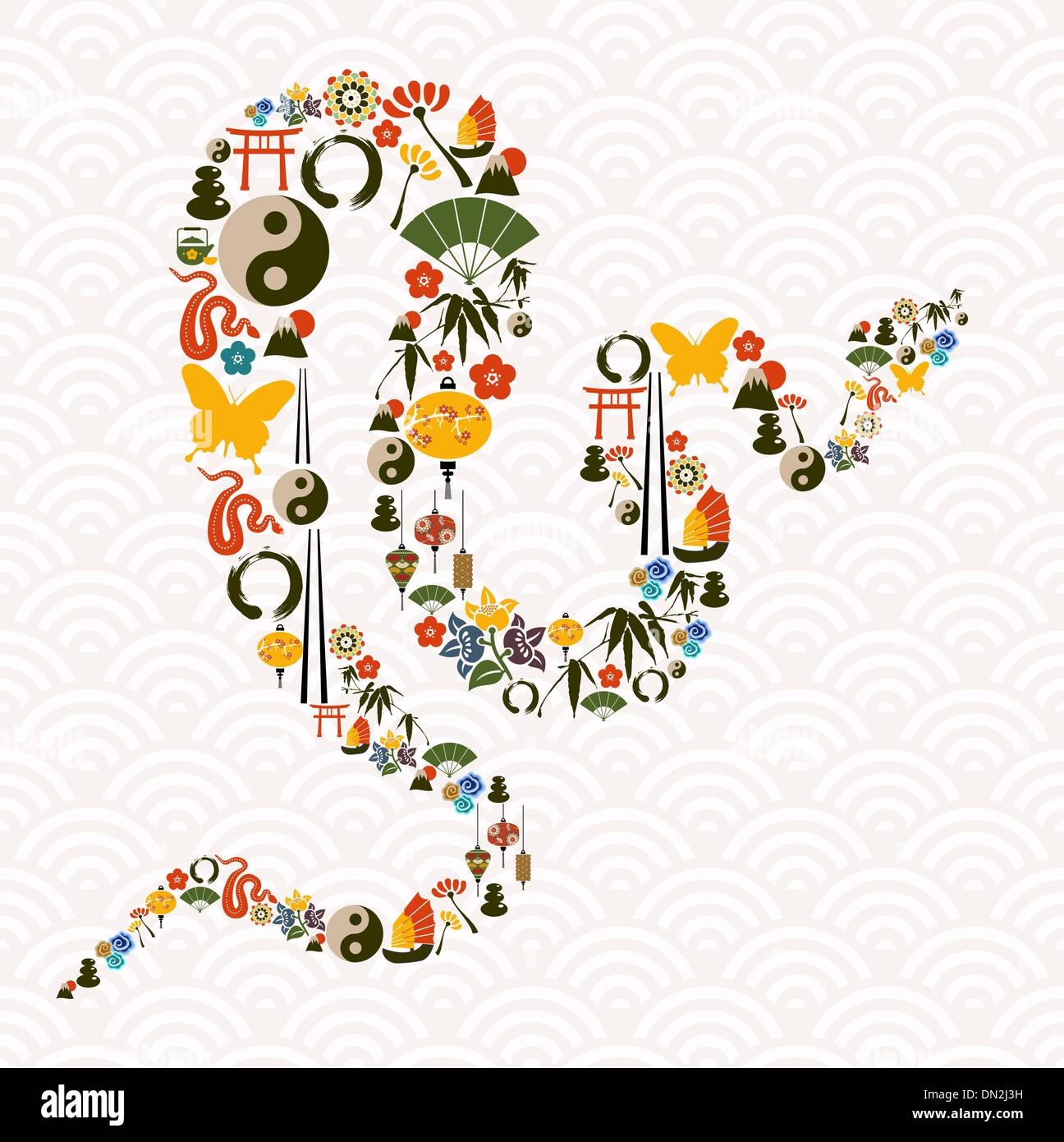 Snake light Stock Vector Images - Alamy