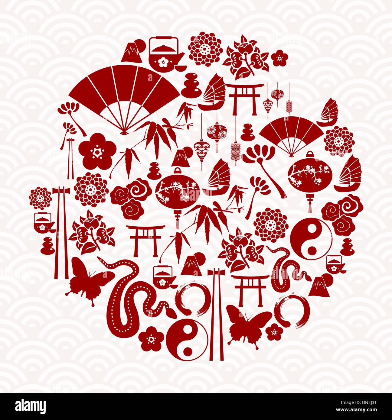 Snake graphic circle Stock Vector Images - Alamy