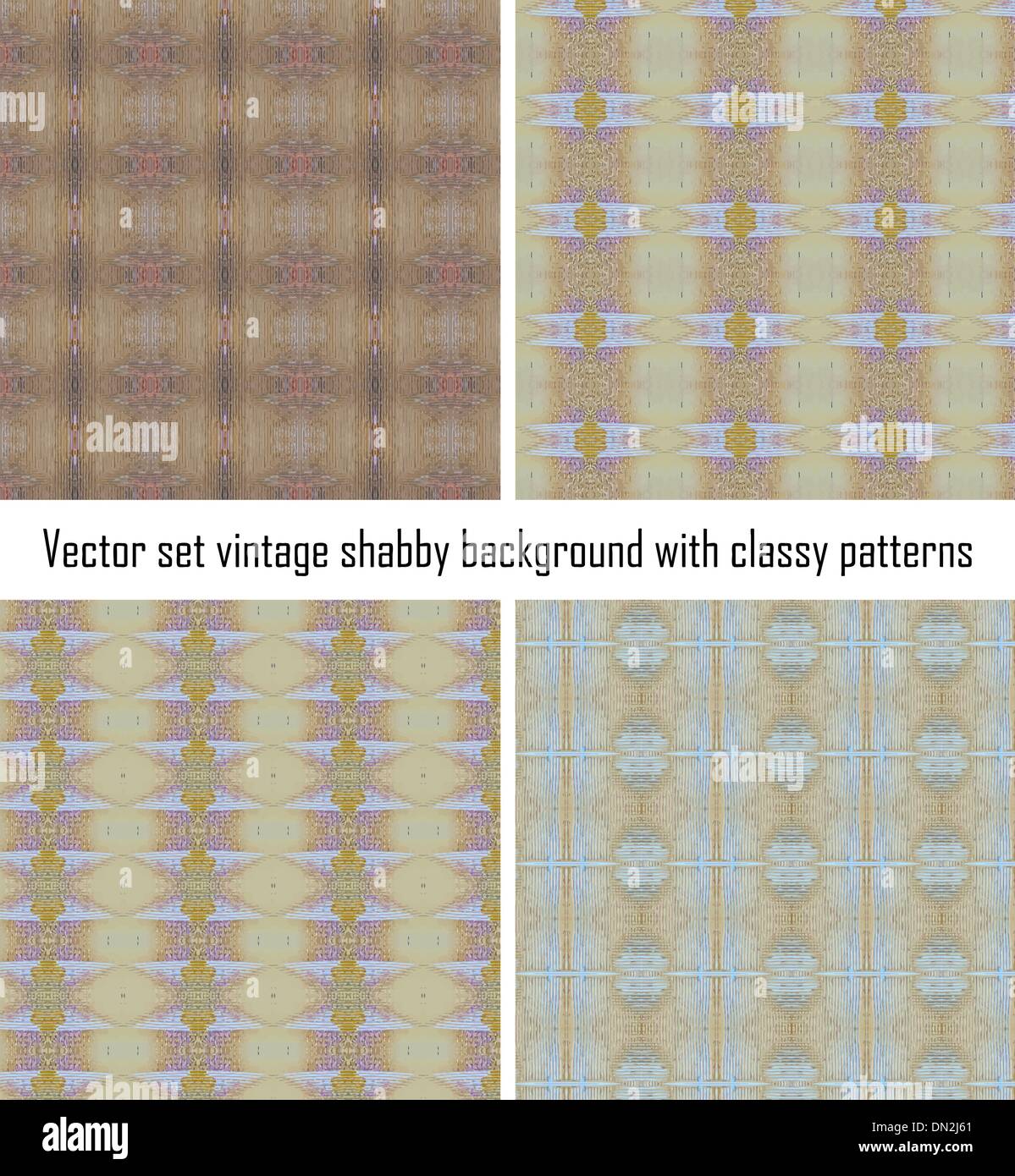 Vector set vintage background classical patterns Stock Vector Image ...