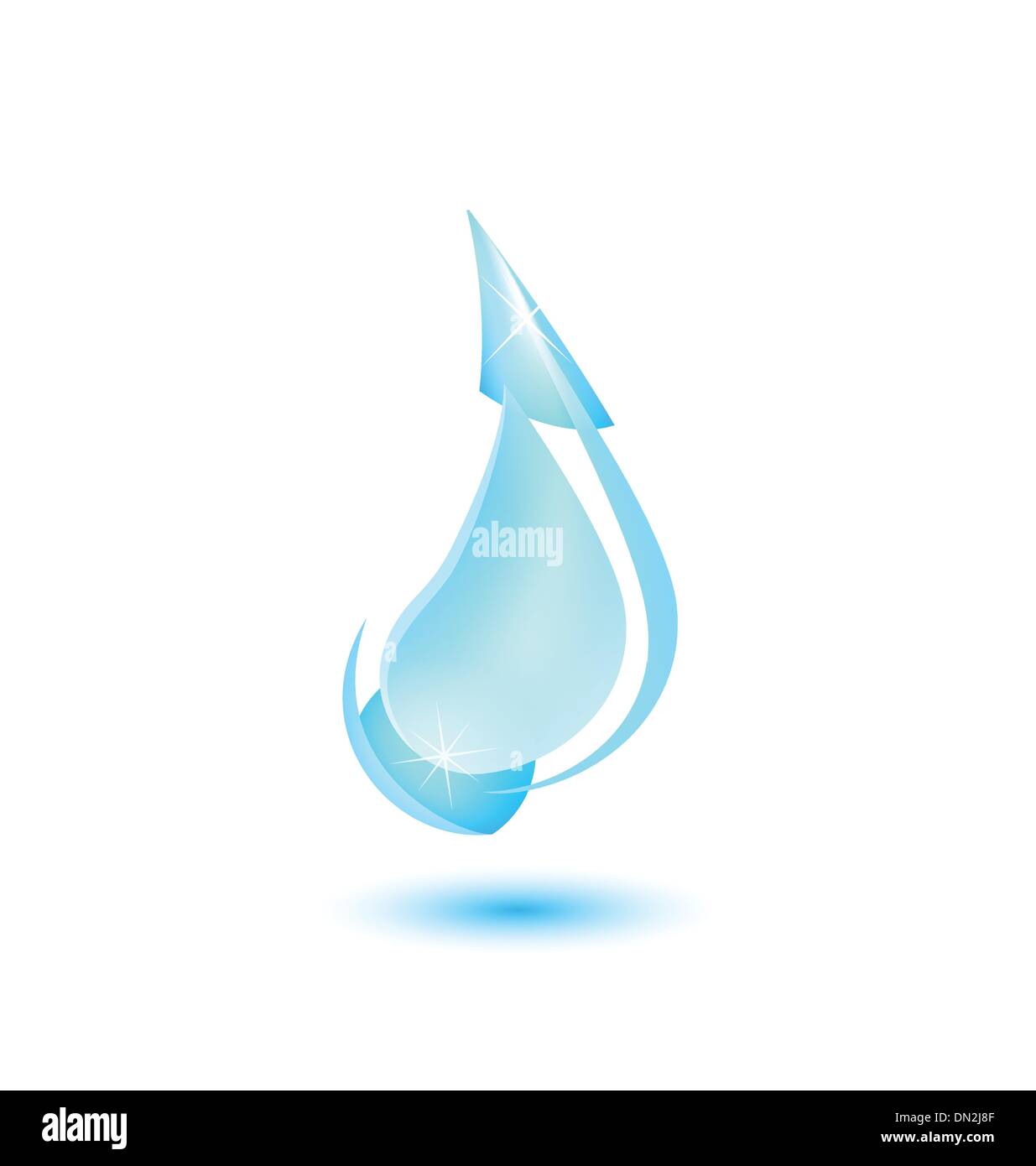 Water drop isolated on white background Stock Vector Image & Art - Alamy