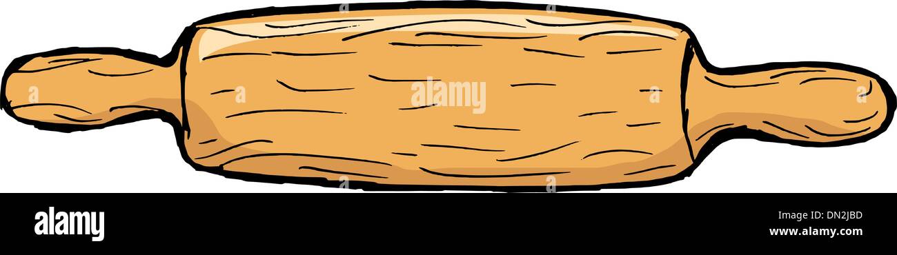 Rolling pin Stock Vector Images - Alamy