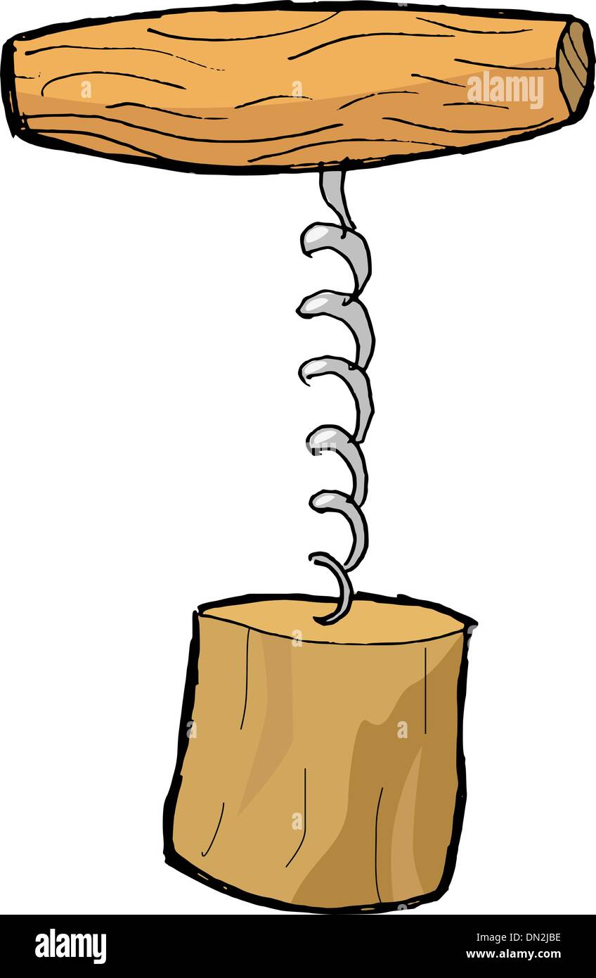 Cartoon corkscrew hi-res stock photography and images - Alamy
