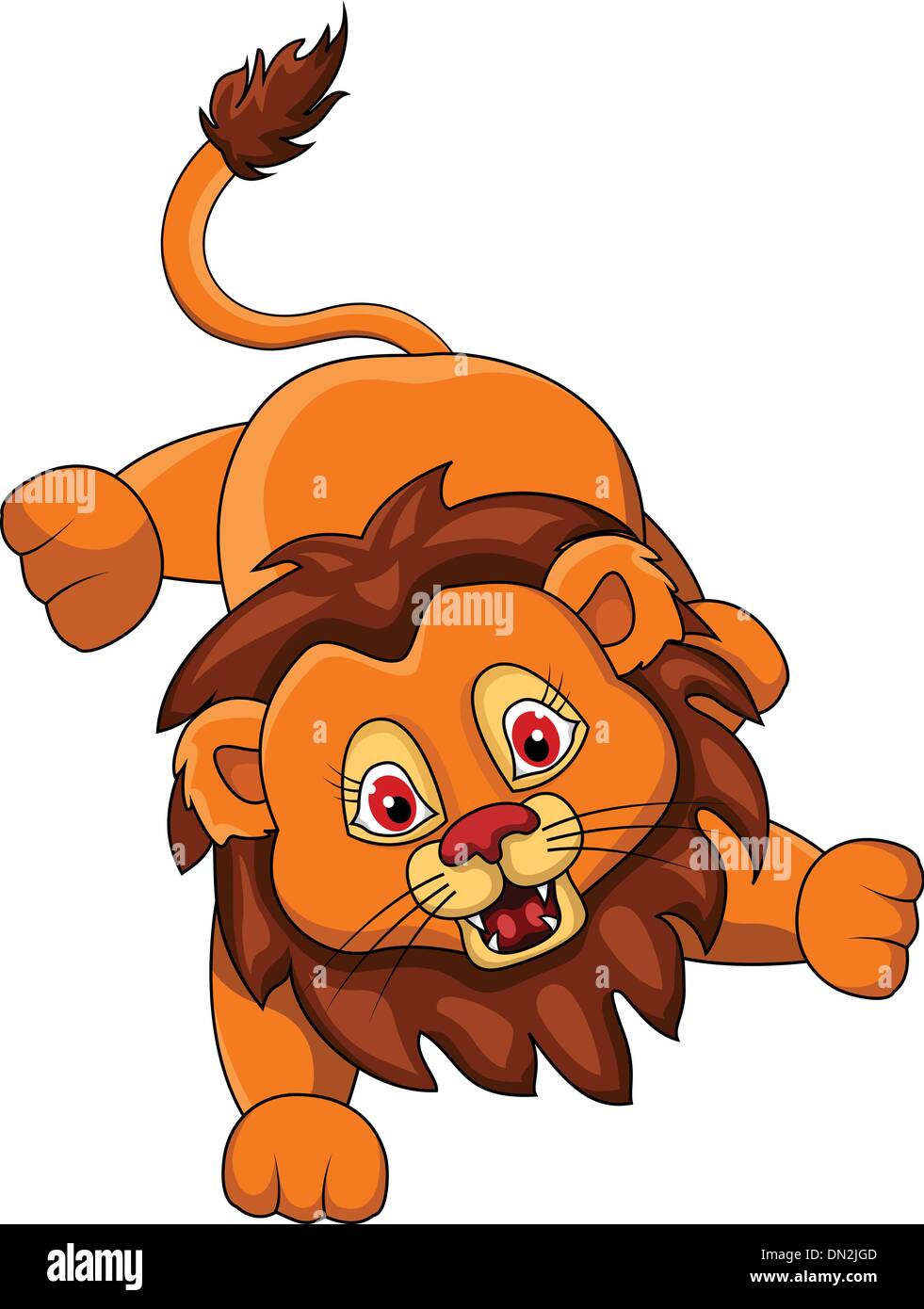funny Lion cartoon Stock Vector Image & Art - Alamy