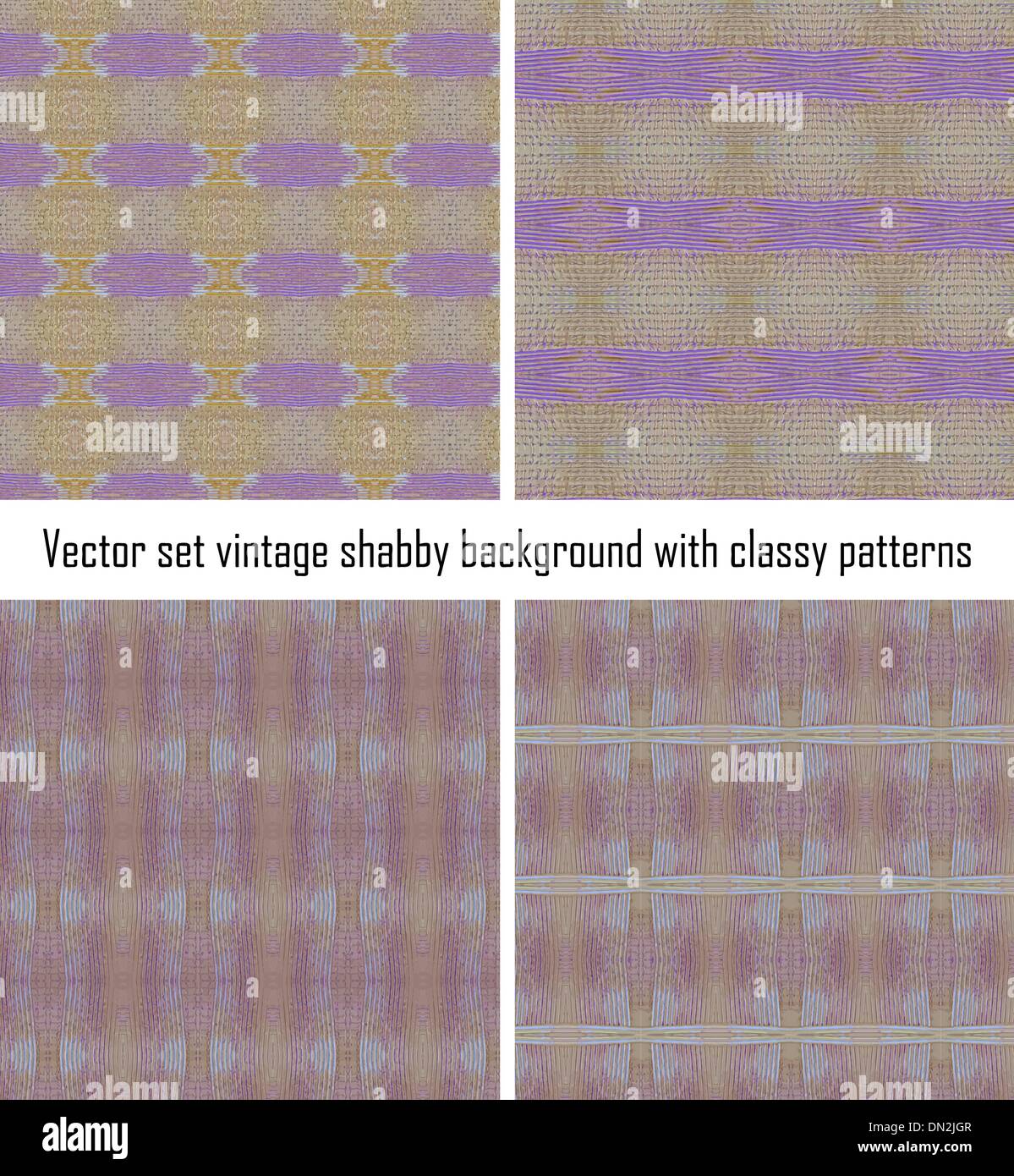 Vector set vintage background classical patterns Stock Vector Image ...