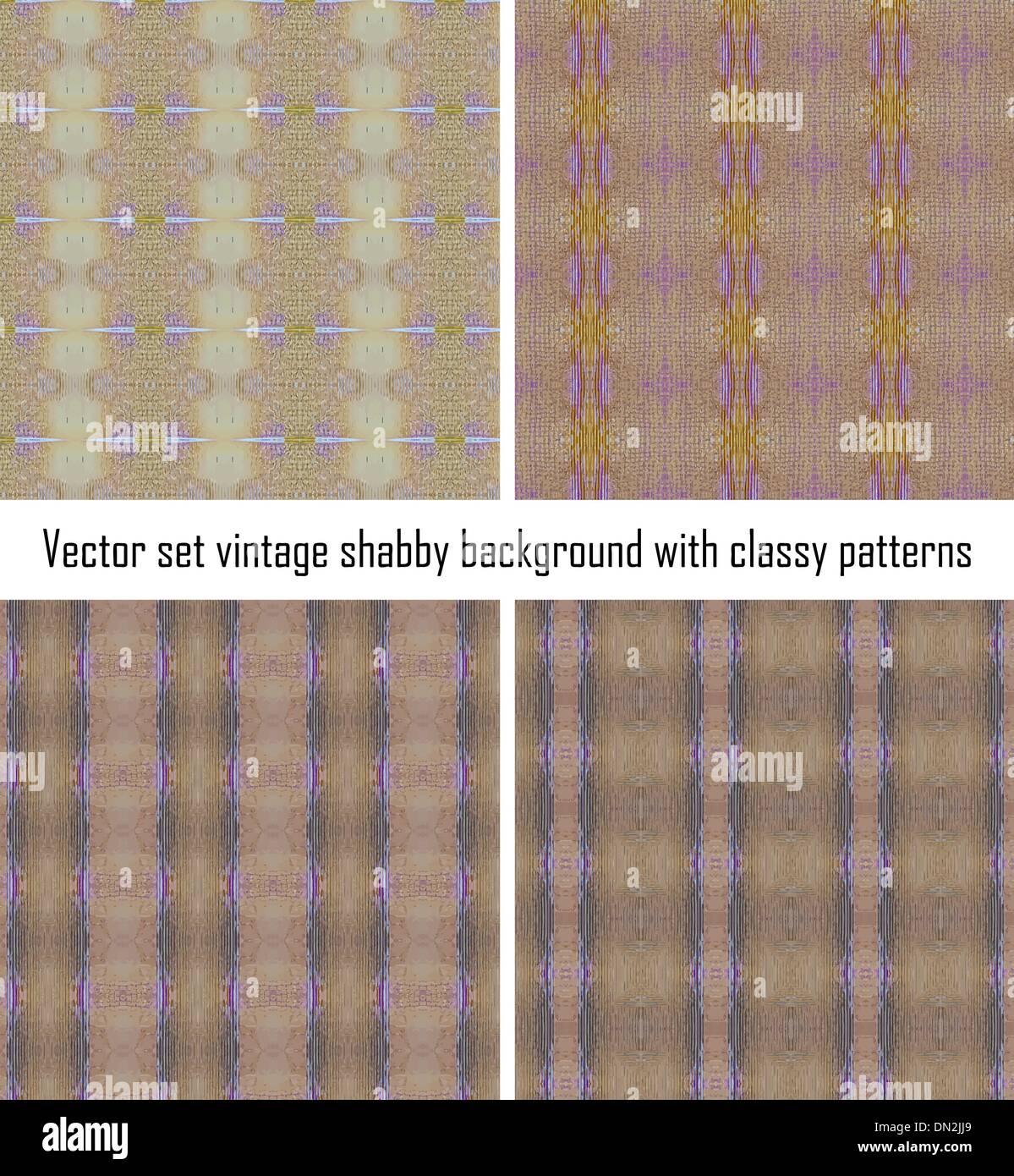 Vector set vintage background classical patterns Stock Vector Image ...