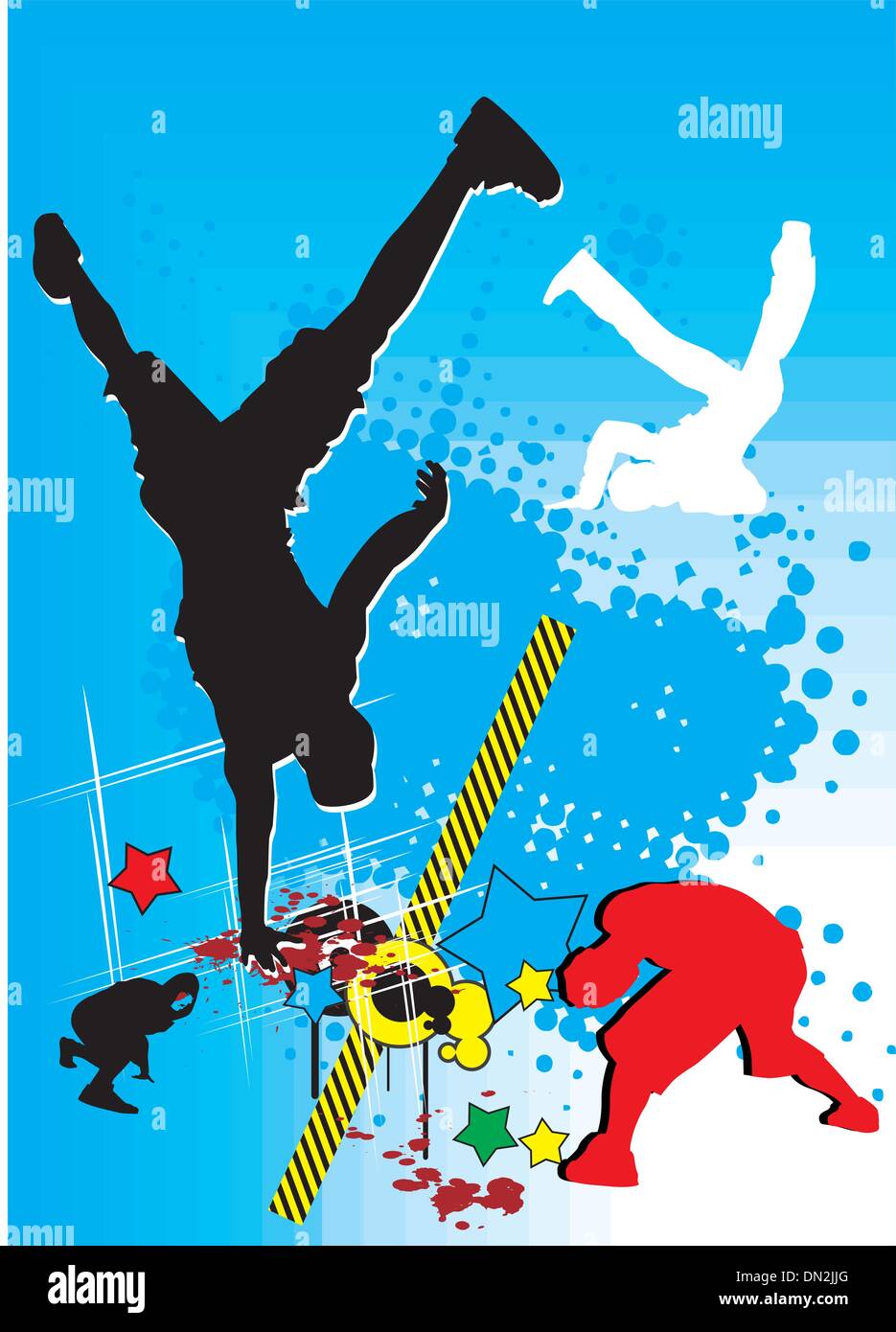 Break dance Stock Vector Images - Alamy