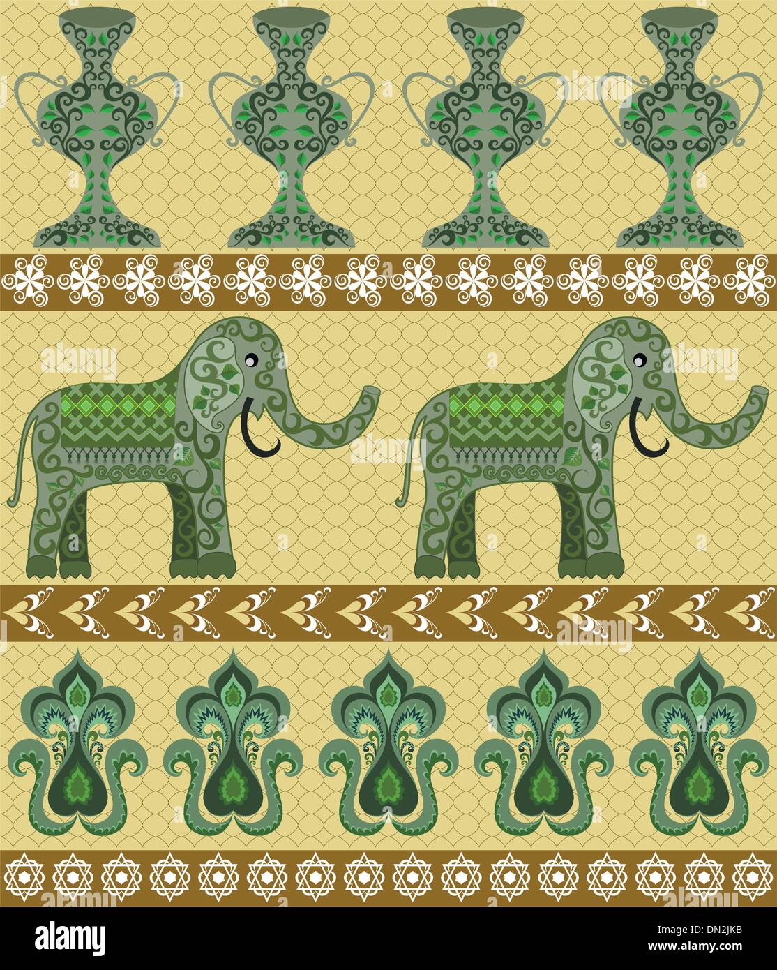 indian three-band pattern Stock Vector Image & Art - Alamy