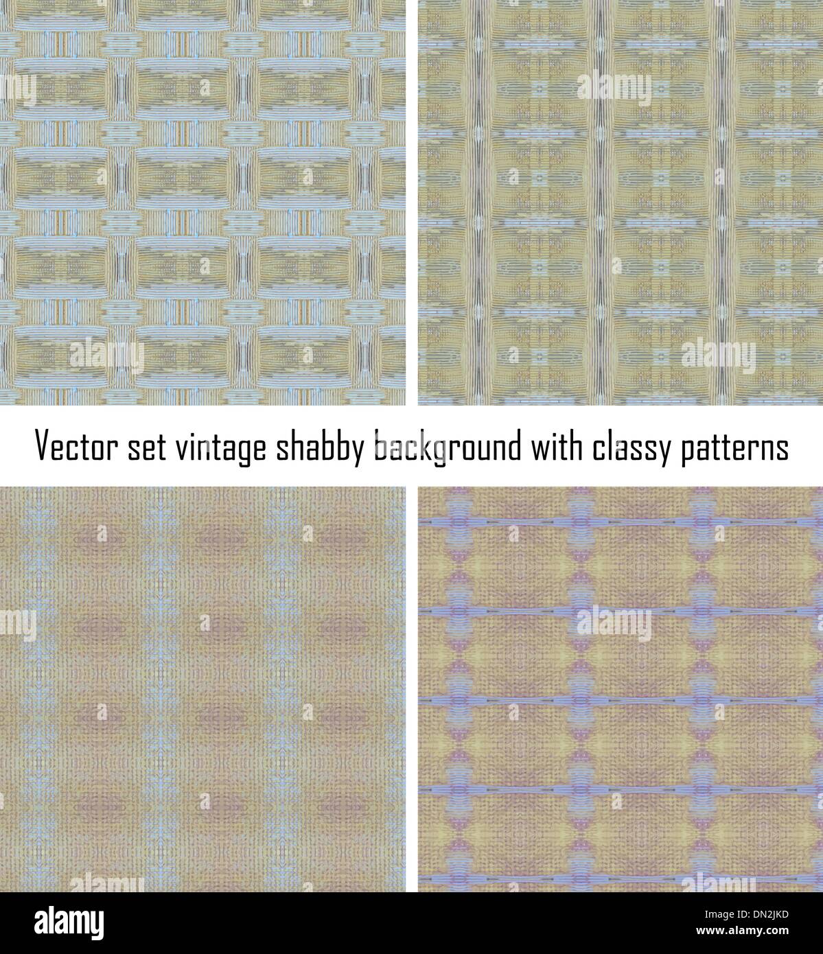 Vector set vintage background classical patterns Stock Vector Image ...