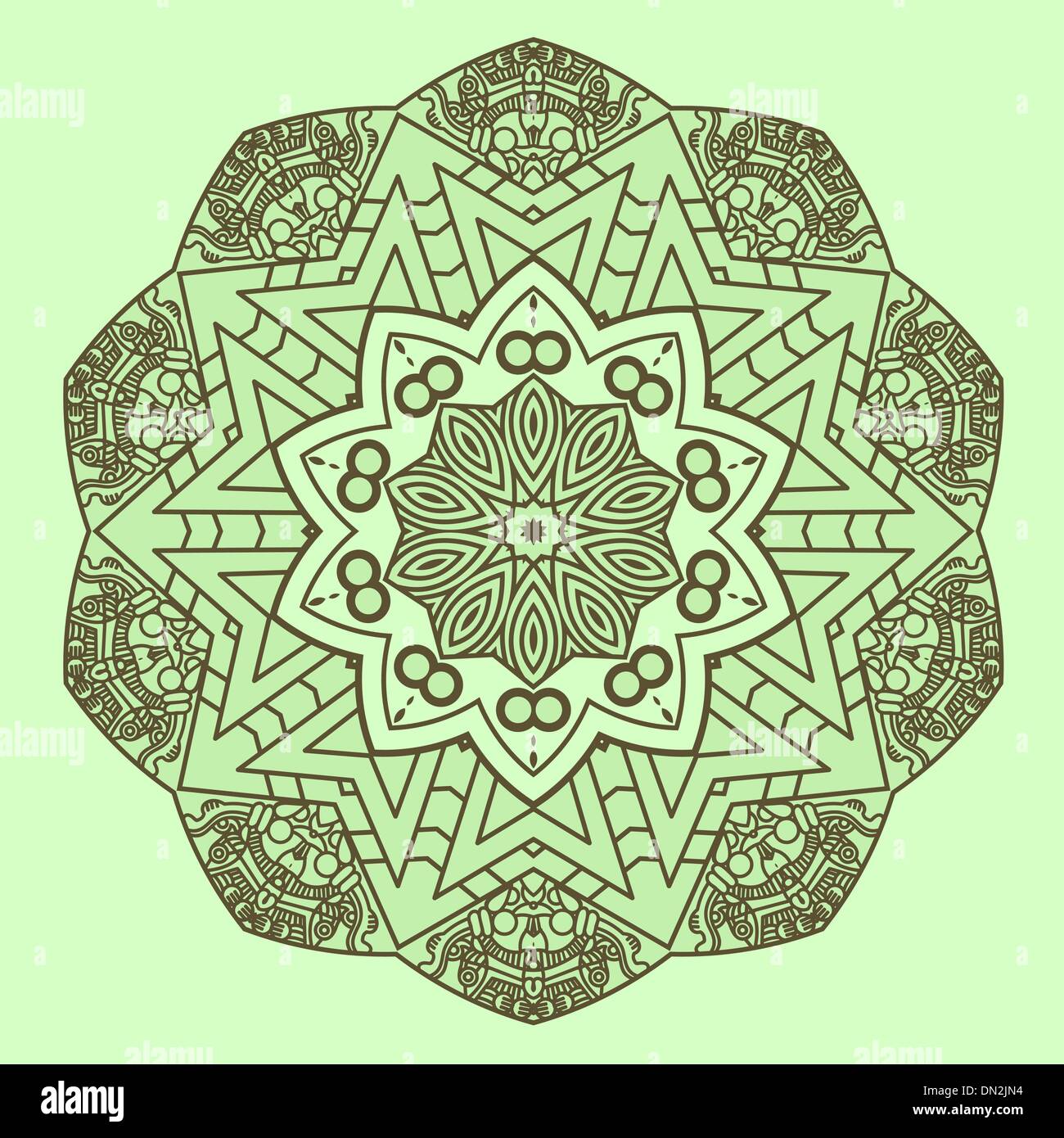 Vector round decorative design element Stock Vector Image & Art - Alamy