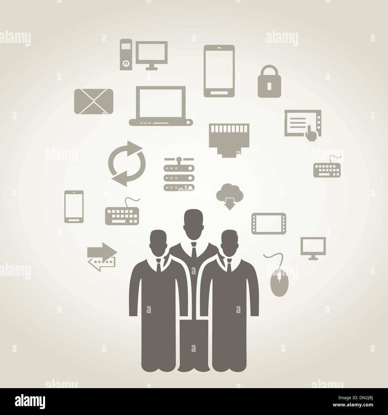 Person the computer Stock Vector Image & Art - Alamy