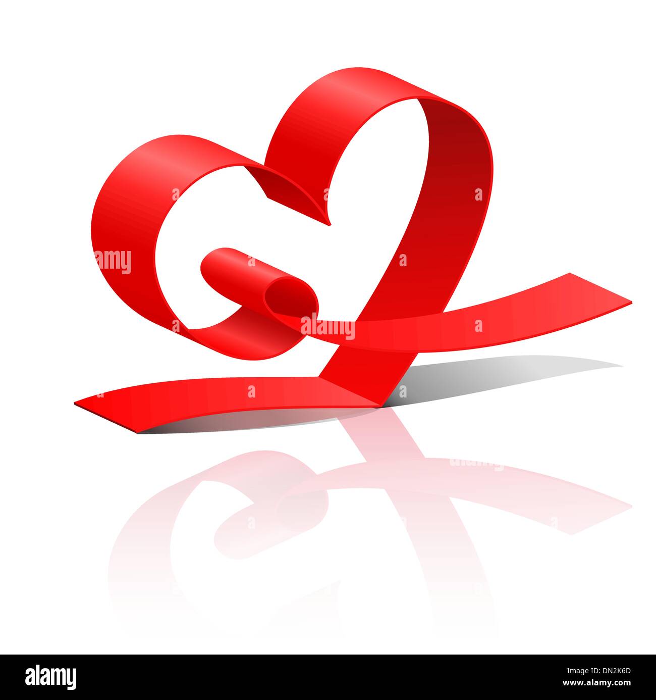 Red pink ribbon Stock Vector Images - Alamy