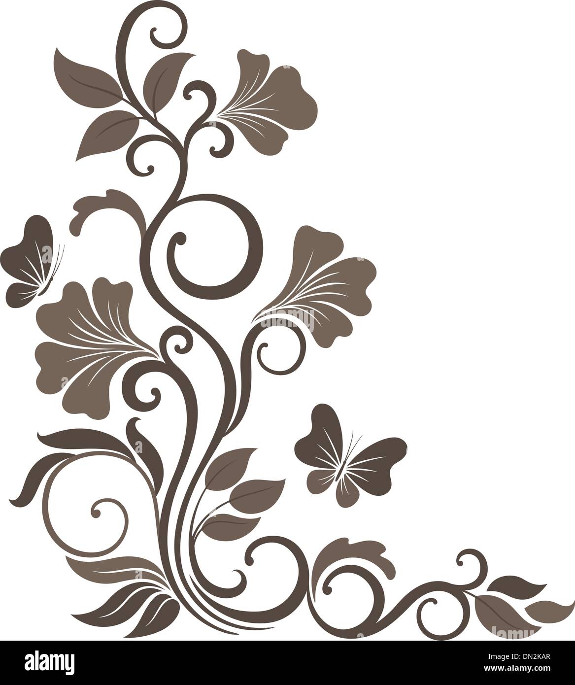 Floral design in vector Stock Vector Images - Alamy