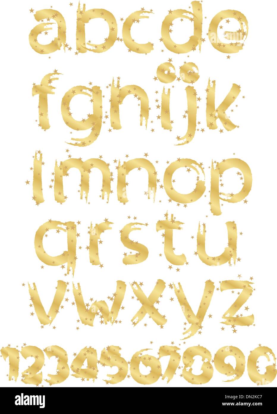 Star alphabet Stock Vector Images - Alamy