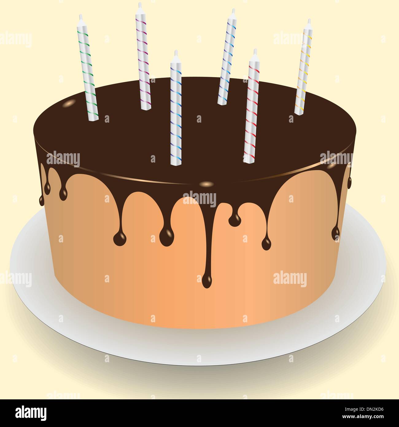 Cake chocolate frosting Stock Vector Image & Art - Alamy