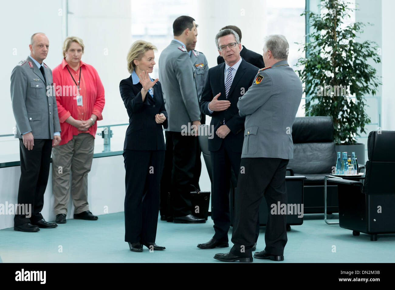 Berlin, Germany. December 18th, 2013. Chancellor Angela Merkel and ...