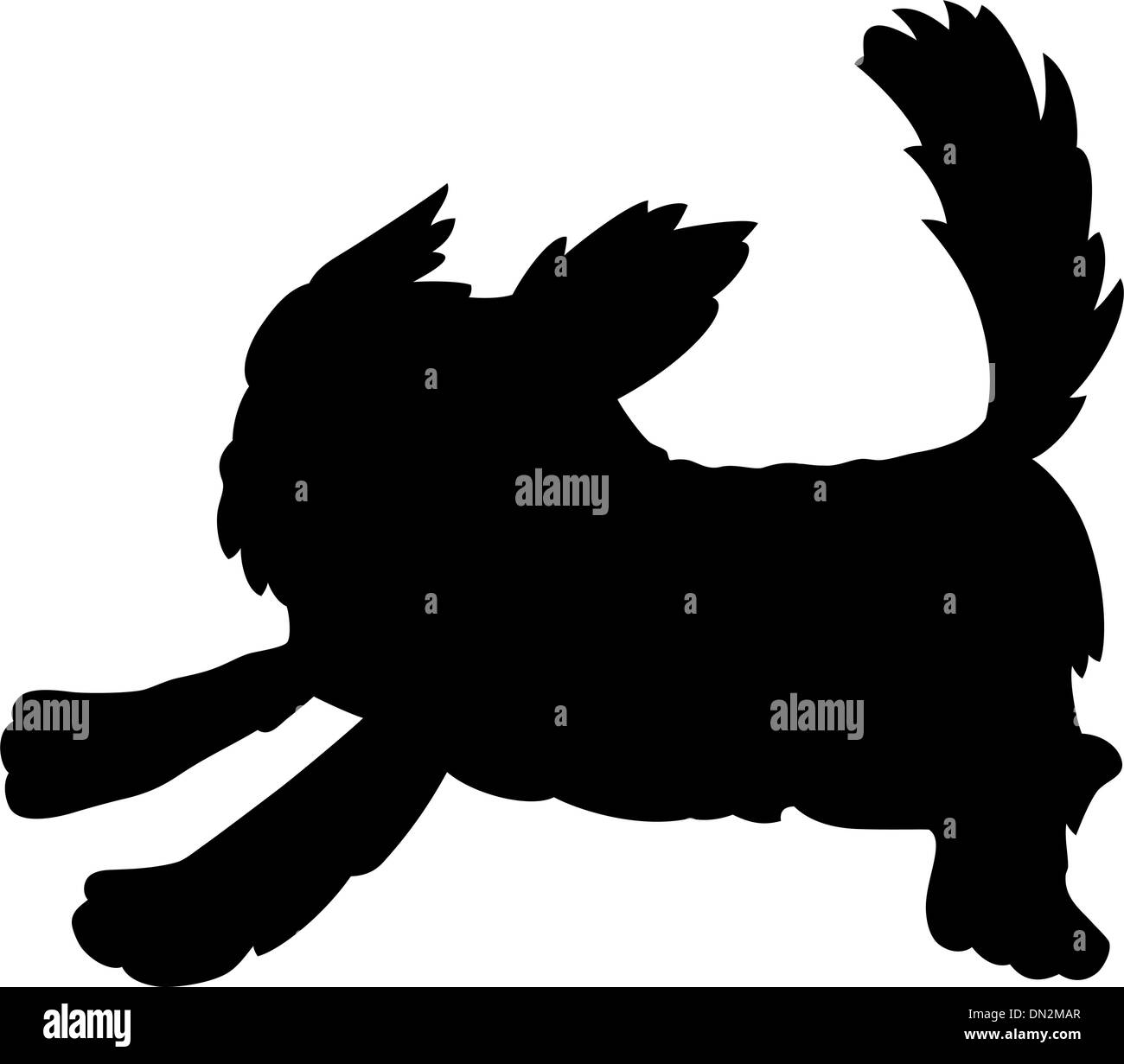 running shaggy dog cartoon for coloring Stock Vector Image & Art - Alamy