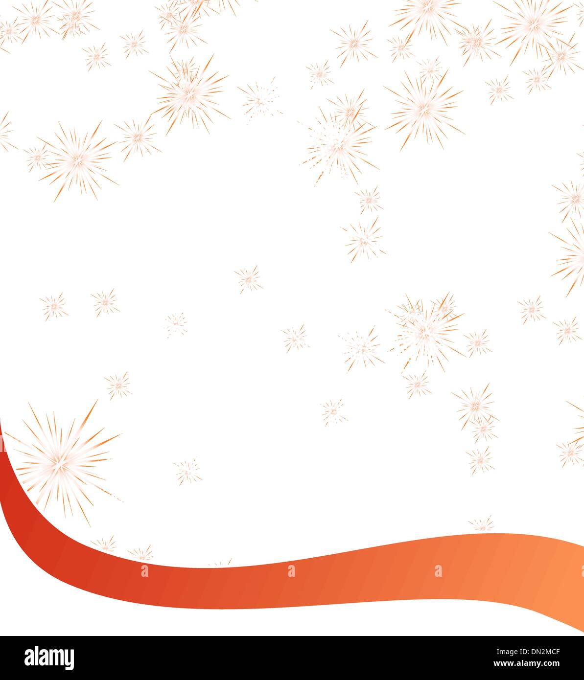 Christmas tree branch on red background Stock Vector Images - Alamy