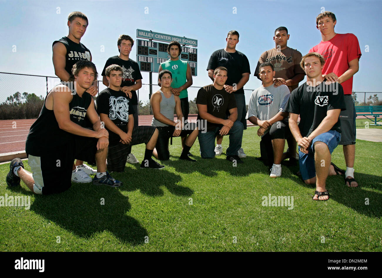 Sep 08, 2006; Valley Center, CA, USA; Six sets of brothers from the ...