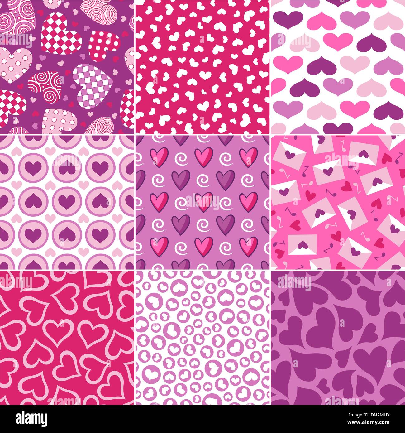 Seamless pattern for valentines day Stock Vector Images - Alamy