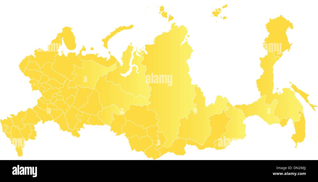 Vector map of the Russian Federation Stock Vector Image & Art - Alamy